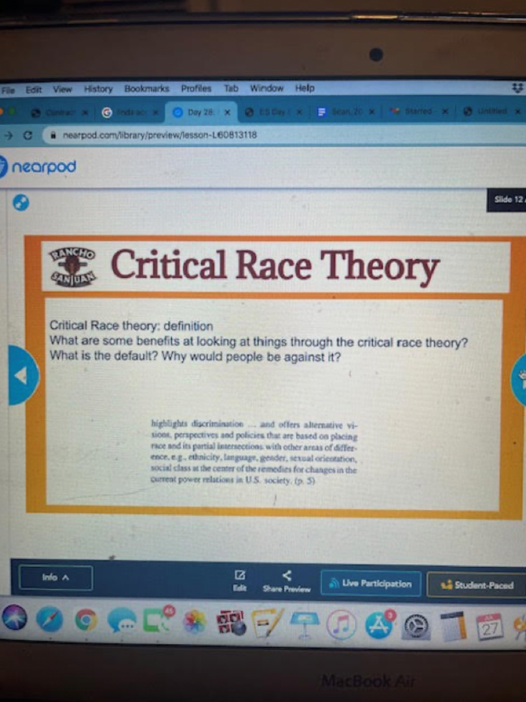 Teacher Blows the Whistle on Critical Race Theory in California Schools